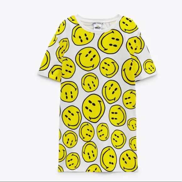 Zara | Dresses | Zara Smiley Happy Collection Mini Dress | Poshmark